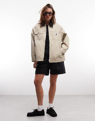 Carhartt Work in Progress Dana - Veste &agrave; fermeture &eacute;clair - Blanc cass&eacute;