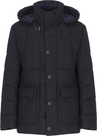 Fay Homme, Vestes, Bleu, Taille: XL Veste matelass&eacute;e en nylon et duvet
