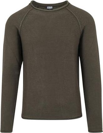 Urban Classics Herren Raglan Wideneck Sweater olive, S