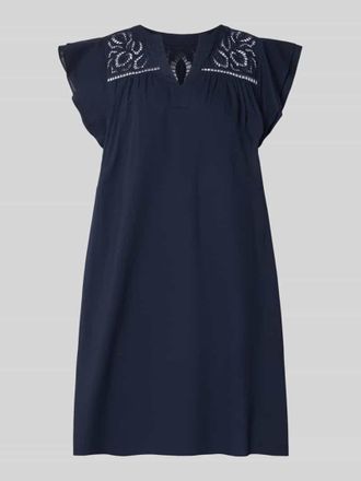 robe l&eacute;g&egrave;re Relaxed Fit Minikleid mit Loch-Stickerei