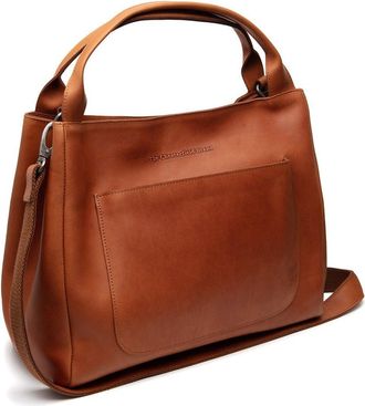 The Chesterfield Brand Leder Handtasche Umh&auml;ngetasche Fioline Shoulderbag Cognac braun