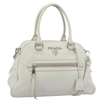 Prada Pre-owned Sac &agrave; main vintage - Femme - Pre-owned - Gris - Taille: ONE Size
