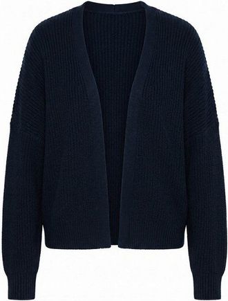 Ulla Popken Strickjacke Strickjacke ohne Verschluss Langarm