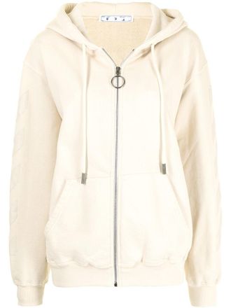 Off-white hoodie Arrows zipp&eacute; - 6161 BEIGE BEIGE