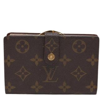 Louis Vuitton Portefeuille en Toile Enduite Pre-owned - Femme - Pre-owned - Brun - Taille: ONE Size
