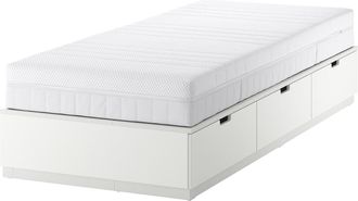 IKEA NORDLI Bettgestell + Aufbewahrung+Matratze