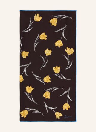 Jacquemus Jacquemus Seidentuch Le Foulard Tulipe schwarz