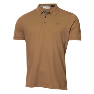 Calvin Klein Poloshirt f&uuml;r Herren, Mit Kragen, kurz&auml;rmlig (Keks)