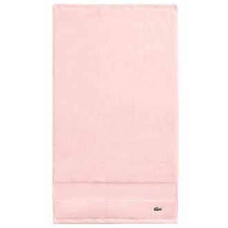 Lacoste Heritage Supima Serviette &agrave; Main en Coton, Rose Clair, 40,6 x 76,2 cm