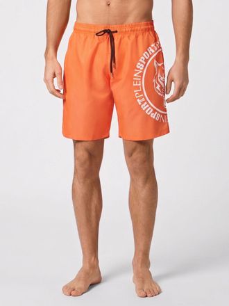 Plein Sport Badeshorts aus Nylon von mit Kontrastlogo und Kordelzug