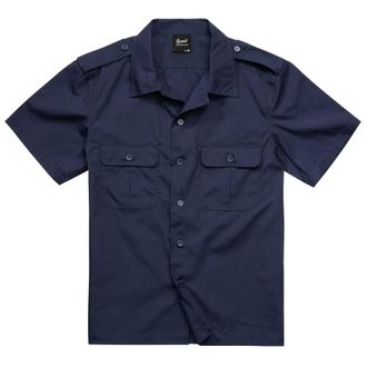 Brandit US Ripstop Shirt Short Sleeve, Farbe: Navy, Gr&ouml;&szlig;e: M