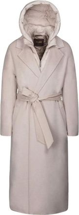Moorer Femme, Manteaux, Beige, Taille: 40 FR Olivie-Cwx