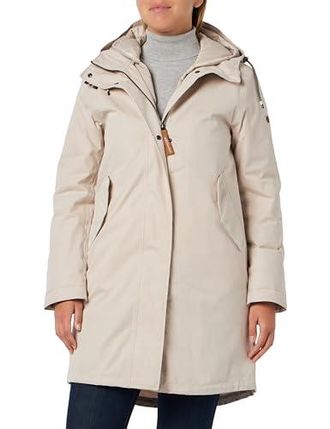 Camel Active Manteau Long Texxactive Aspect Coton, Marron, 54 Femme