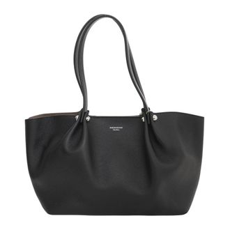 Max Mara Wkadritto Leder-Tasche in mittlerer Gr&ouml;&szlig;e - - Bags - Damen - Schwarzk - ONE SIZE