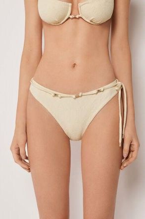 Calzedonia Bikinihose Wild Jungle Wei&szlig;