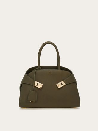 Ferragamo Damen Hug Handtasche (M) Gr&uuml;n