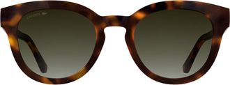 Lacoste Womens Sunglasses L6070S - Havana with Gradient Khaki Lens