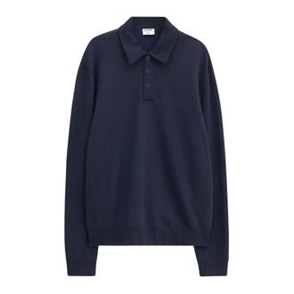 Filippa K Polo Sweatshirt - - Sweatshirts & Hoodies - Herren - Blau - S