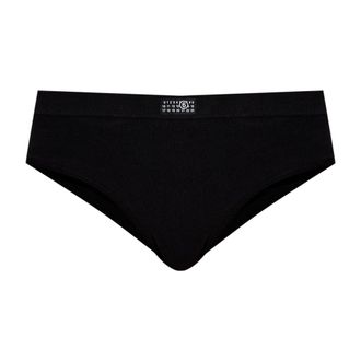 Maison Margiela Femme, Sous-v&ecirc;tements, Noir, Taille: 42/44 FR Culottes en coton