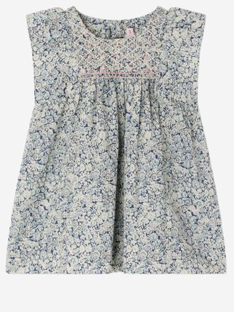 BONPOINT Girls Cotton Dress Multi Organic