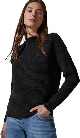Cecil Damen B302952 Chenille Dolman Pullover, Deep Charcoal Grey, XL EU