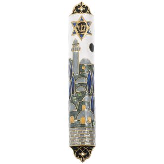 BESPORTBLE GARVALON Metall Mezuzah T&uuml;rornament Traditionelle J&uuml;dische Schriftrolle Langlebig Dekoratives Religi&ouml;ses Symbol Vintage Stil Verarbeitet mit Befestigu