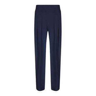 Norma Kamali Femme, Pantalons, Bleu, Taille: 38 FR Pantalon Slim-fit Bleu