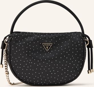 Guess Umh&auml;ngetasche Elsie Mit Schmucksteinen schwarz