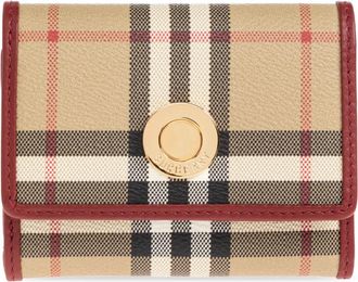 Burberry Femme, Accessoires, Beige, Taille: ONE Size Small Check Folding Wallet