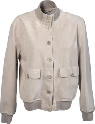 Baldinini Femme, Vestes, Beige, Taille: 54 FR Veste en daim