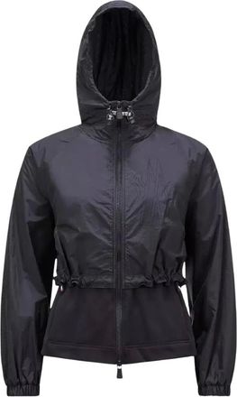 Moncler Femme, Vestes, Noir, Taille: 36 FR Grenoble Tech Zip Sweat &agrave; capuche