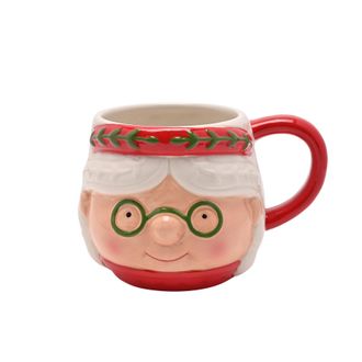 Widdop and Co Widdop Santa & Friends Nordic Mug - Mrs Claus Keramik Tasse - Festliches Weihnachts-Trinkgeschirr - Saisonale Geschenkidee