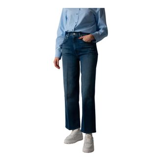 Mother Rambler Zip Ankle High Tide - - Jeans - Damen - Blau - W27