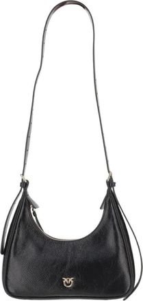 Pinko Pinko, Femme, Sacs, Noir, Taille: ONE Size Sac Hobo en Cuir Brillant