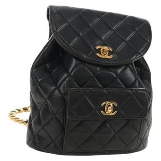Chanel Pre-owned Vintage Backpack - Femme - Pre-owned - Noir - Taille: ONE Size