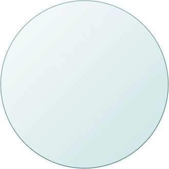 vidaXL Dessus de table ronde en verre tremp&eacute; 900 mm Vidaxl