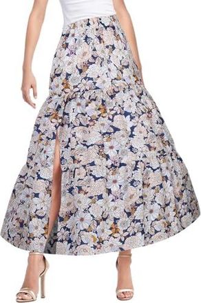 Generic Robe boh&egrave;me 2026 pour femme, imprim&eacute; floral, taille haute, jupe midi fluide avec poches, printemps et &eacute;t&eacute;, rose, XL