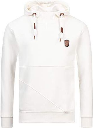 Indicode Hommes Meza Hoodie | Sweat &agrave; Capuche Offwhite XL