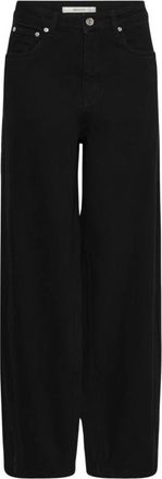 Gestuz Femme, Jeans, Noir, Taille: W24 Zolina High Waist Wide Leg Jeans