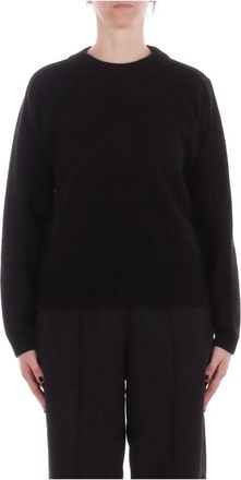 Alpha Studio Femme, Pulls, Noir, Taille: 38 FR Maille ras du cou