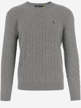 Polo Ralph Lauren Pull en maille torsad&eacute;e en laine et cachemire Polo Ralph Lauren