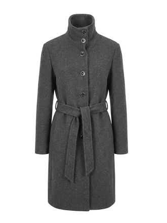 Pinko Manteau Au Genou - Gris