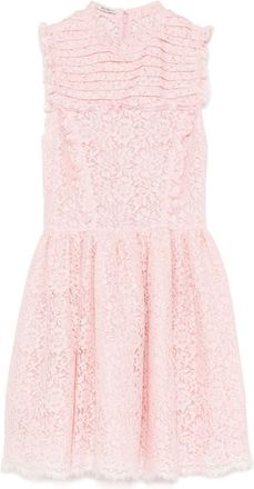Miu Miu Minikleid aus Spitze - Rosa