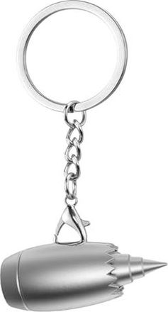Generico Porte-cl&eacute;s pendentif moteur davion - Accessoire de compagnie a&eacute;rienne en m&eacute;tal, breloque de mod&egrave;le de turbine | Cadeau de d&eacute;coration daviation &eacute;l&eacute;gant