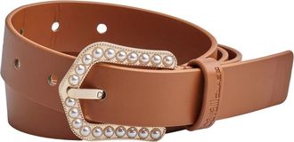 Cavalli Pearl Buckle Belt - - Accessories - Damen - Braun - 85 CM