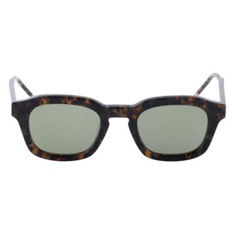 Thom Browne Lunettes de soleil rectangulaires en ac&eacute;tate - unisex - Accessoires - Brun - Taille: 48 MM
