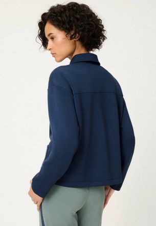 Olsen Sweatjacke Jerseyjacke mit Hemdblusenkragen