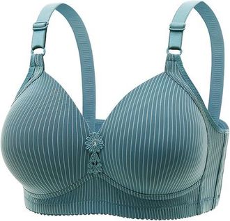 Generic Corsages et bustiers pour femmes, bretelles r&eacute;glables, couverture compl&egrave;te, soutien-gorge confortable sans armature, soutien-gorge sans armatures, ble