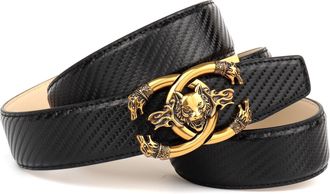 Anthoni Crown Herren Automatikg&uuml;tel in Karbon KB4CWKB10 G&uuml;rtel, Schwarz, 100