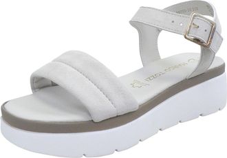 Marco Tozzi Damen Keilsandale, Keilabsatz, aus hochwertigem Leder, ideal für Business und Freizeit